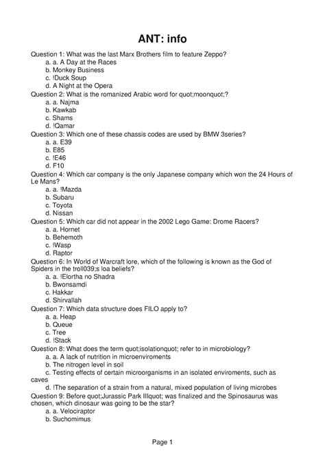 Ant312 Answer Key 9 Progress Report Practice Materials Lecture Notes Practical