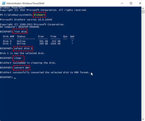PowerShell Convert GPT To MBR Step By Step In Windows 10 8 7