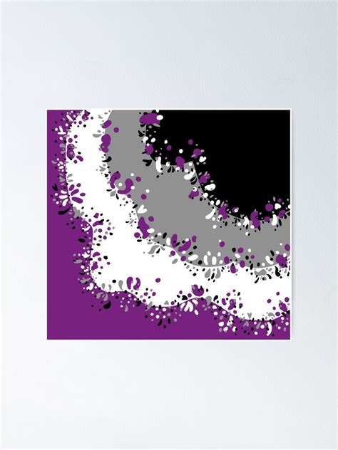 Asexual Flag Art Poster For Sale By Blidfari Art Redbubble