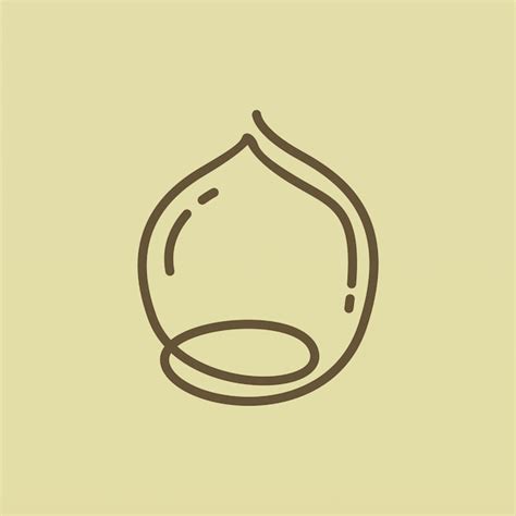 Premium Vector Nut Logo Design Concept Template Food Logo Design Nut