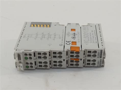 Lot Of 2 Beckhoff Kl5001 Ssi Encoder Interface 24vdc Bus Terminal