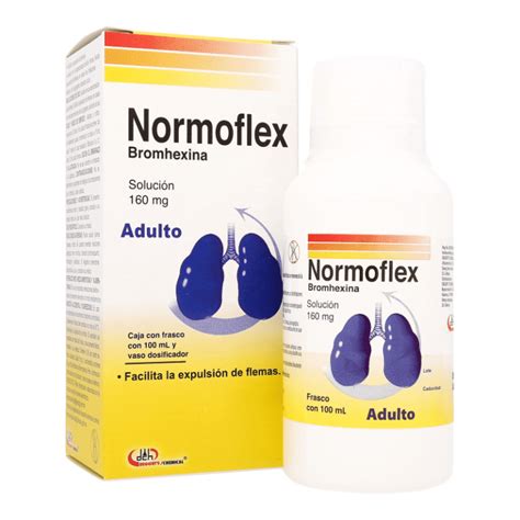 Bromhexina 160 Mg C100 Ml Solucion Adulto Normoflex Farmapronto