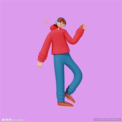 3d动画女孩 设计图 动漫人物 动漫动画 设计图库 昵图网