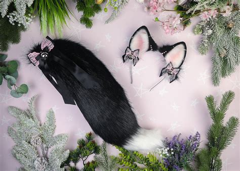 Black Fox Ears And Tail Set Nekotomori