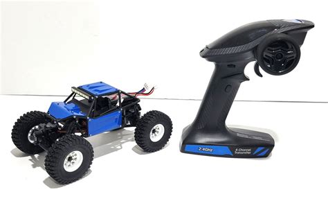 1 24 Radz Custom Scx24 Injora Buggy Rtd W Crawl Master Tires Blue