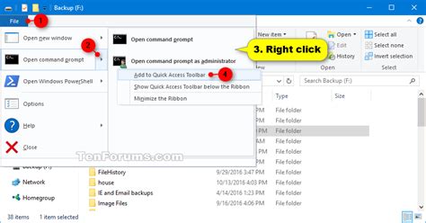 Add Or Remove Quick Access Toolbar Items In Windows 10 File Explorer Tutorials