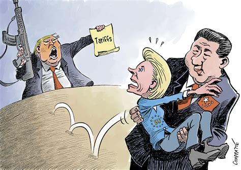 When Trump Picks At His Allies Globecartoon Political Cartoons