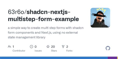 Github 63r6oshadcn Nextjs Multistep Form Example A Simple Way To Create Multi Step Forms