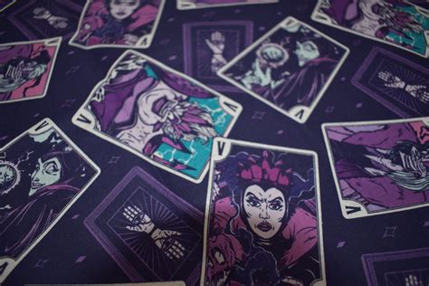 Disney Villains Card Stack Cotton Fabric Etsy