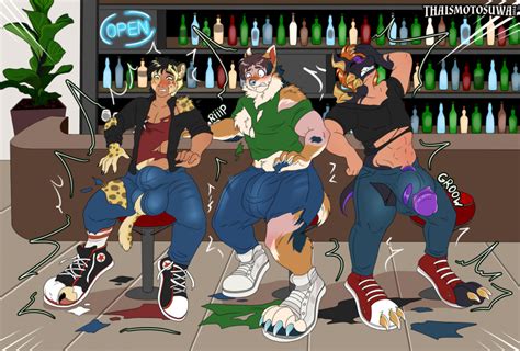 Rule 34 Anthro Bar Bar Stool Big Feet Bursting Out Of Clothing