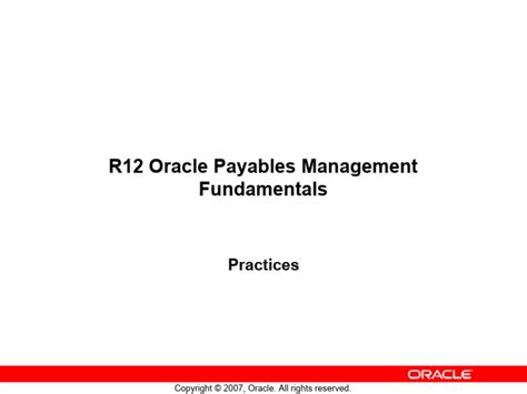 Edu3bc5y R12 Oracle Payables Management Fundamentals Pdf