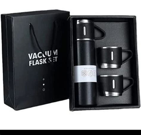 Stainless Steel Black Vaccum Flask Cup For Office Capacity 500 Ml At