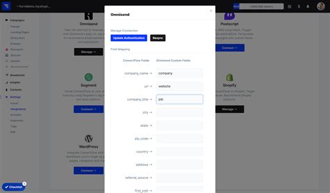 How To Map Convertflow Fields To Omnisend Custom Fields Convertflow