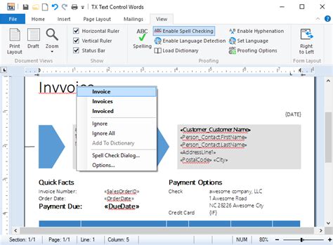 Tx Spell Net For Windows Forms Features