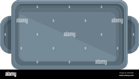 Tray Icon Cartoon Vector Cook Baking Tin Food Stock Vector Image