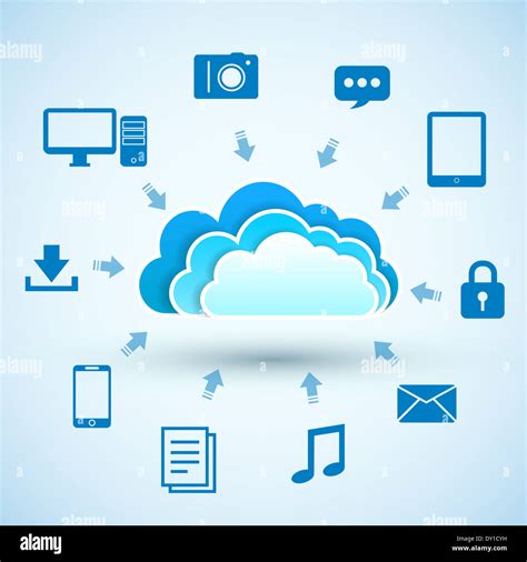 Cloud Computing Concept Stock Photo Alamy