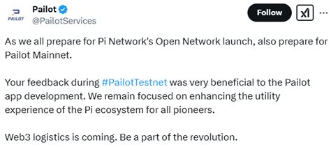 pailot app ready to launch on pi network open mainnet