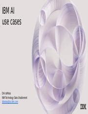 Reinventing Work With IBM AI High Impact Use Cases Course Hero