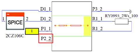 The Complete Simulation Circuit Established In Cst The Time Domain Download Scientific Diagram