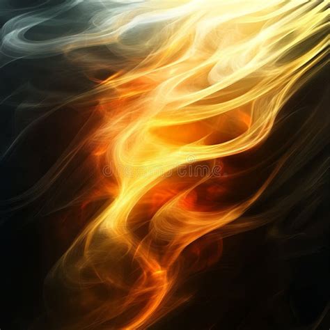 Abstract Fiery Glow With Swirling Patterns And Dynamic Movement Stock Illustration