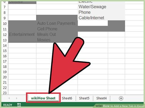 How To Add A New Tab In Excel 15 Steps With Pictures Wikihow