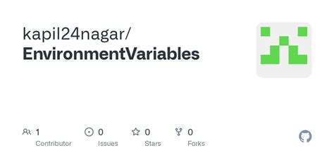 Github Kapil24nagarenvironmentvariables