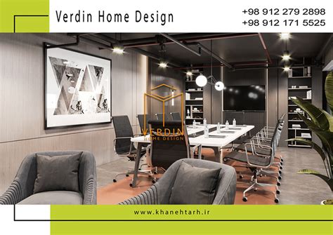 طراحی و دکوراسیون داخلی دفتر کار در تهران خانه طرح و معماری عماد جلالی