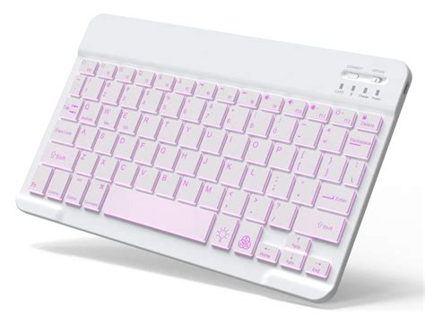 Backlit Bluetooth Keyboard Small Portable Wireless Keyboard Rechargeable Illuminated For Android