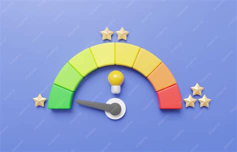 Premium Photo Arrow Point Scale Speed Low Status Green With Star