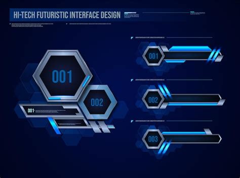 Premium Vector Futuristic Technology Frames Interface Hud Element