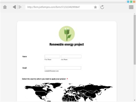 Select Country Form Widgets Jotform