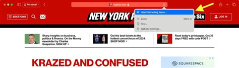 How To Hide Distracting Ads And Items From A Web Page In Safari