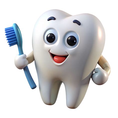 Tooth Mascot 3d Graphic 45980744 Png
