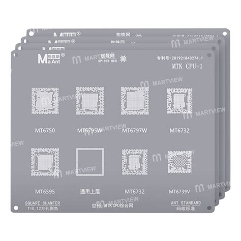Maant 012mm High Quality Mtk Cpu Chip Series Bga Reballing Stencil Martview