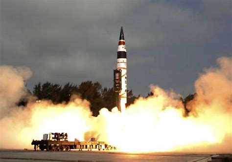India Test Fires Agni 5 Intermediate Range Ballistic Missile Capable