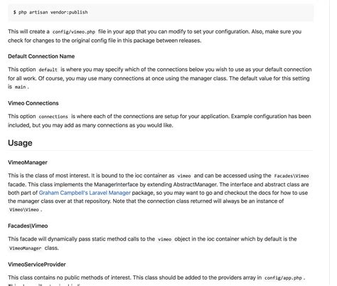 Vimeo Api For Laravel 5 On Vimeo