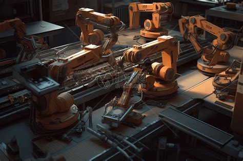 车间的机械臂组装玩具图片素材 正版创意图片600086347 摄图网