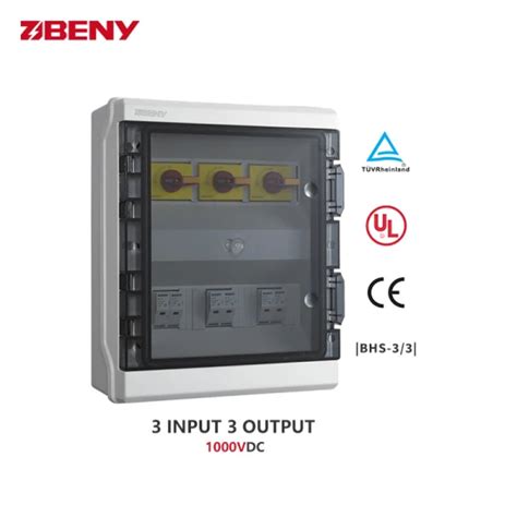 Beny 3in3out Pv Solar Dc Isolator Switch Box 1000v 32a Tuv Ce Ul Ip65