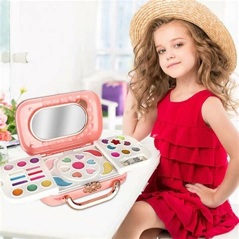 여아용 드레스 업 놀이 화장품 세트 어린이용 메이크업 세트 3 세 이상 공주 놀이 게임 장난감 역할 놀이