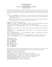 CSE250 HW2 Solution CSE 250 Spring 2011 Homework 2 Due Date Feb 28 Monday By 2 05pm Total