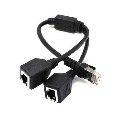 Enhanced Rj45 Ethernet Y Splitter Adapter Cable 1 Grandado