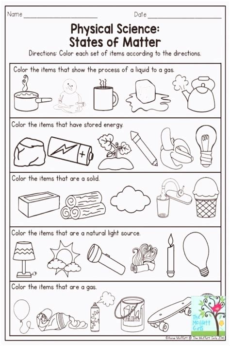 Free 2nd Grade Science Worksheets