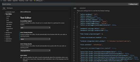 Propose New Settingsjson Ui For Both Ui And Json · Issue 79091