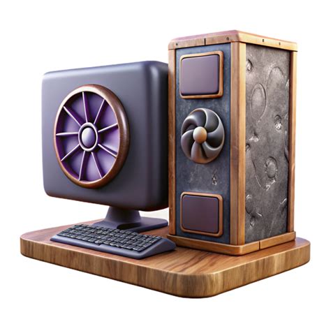 Impressive Modern Desktop Computer With Powerful Graphics Card Isolated High Resolution 57153479 Png