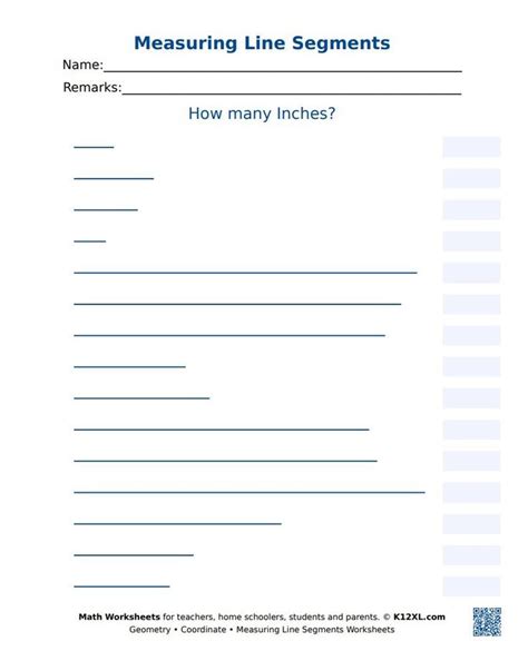 Free Measuring Line Segments Worksheets Segmentation Worksheets Math Worksheets