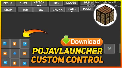 How To Add Custom Control In Pojavlauncher Pojavlauncher Custom Control Youtube