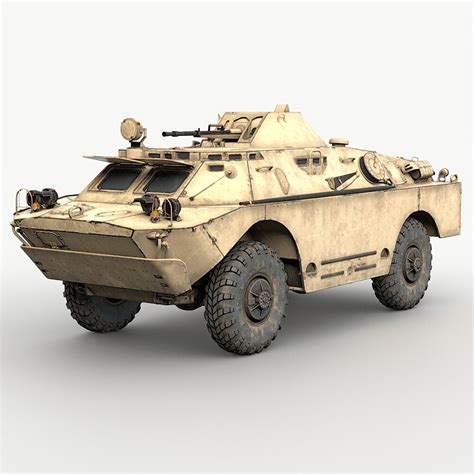 Brdm 2 3d Model Download Fighting Vehicle On