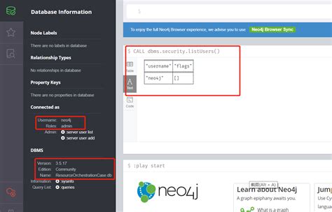 neo4j you do not have permission to load a database is neo4j running