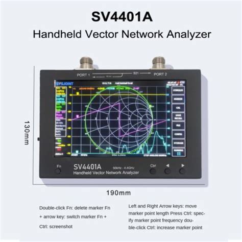 Sv4401a 50khz 4 4ghz Vna Vector Network Analyzer 100db Dynamic 7 Inch
