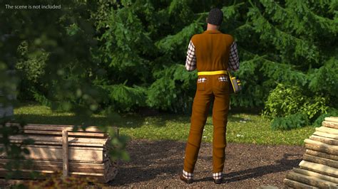 아프리카계 미국인 목공예가 서 있는 자세 3d 모델 149 3ds blend c4d fbx max ma lxo obj free3d